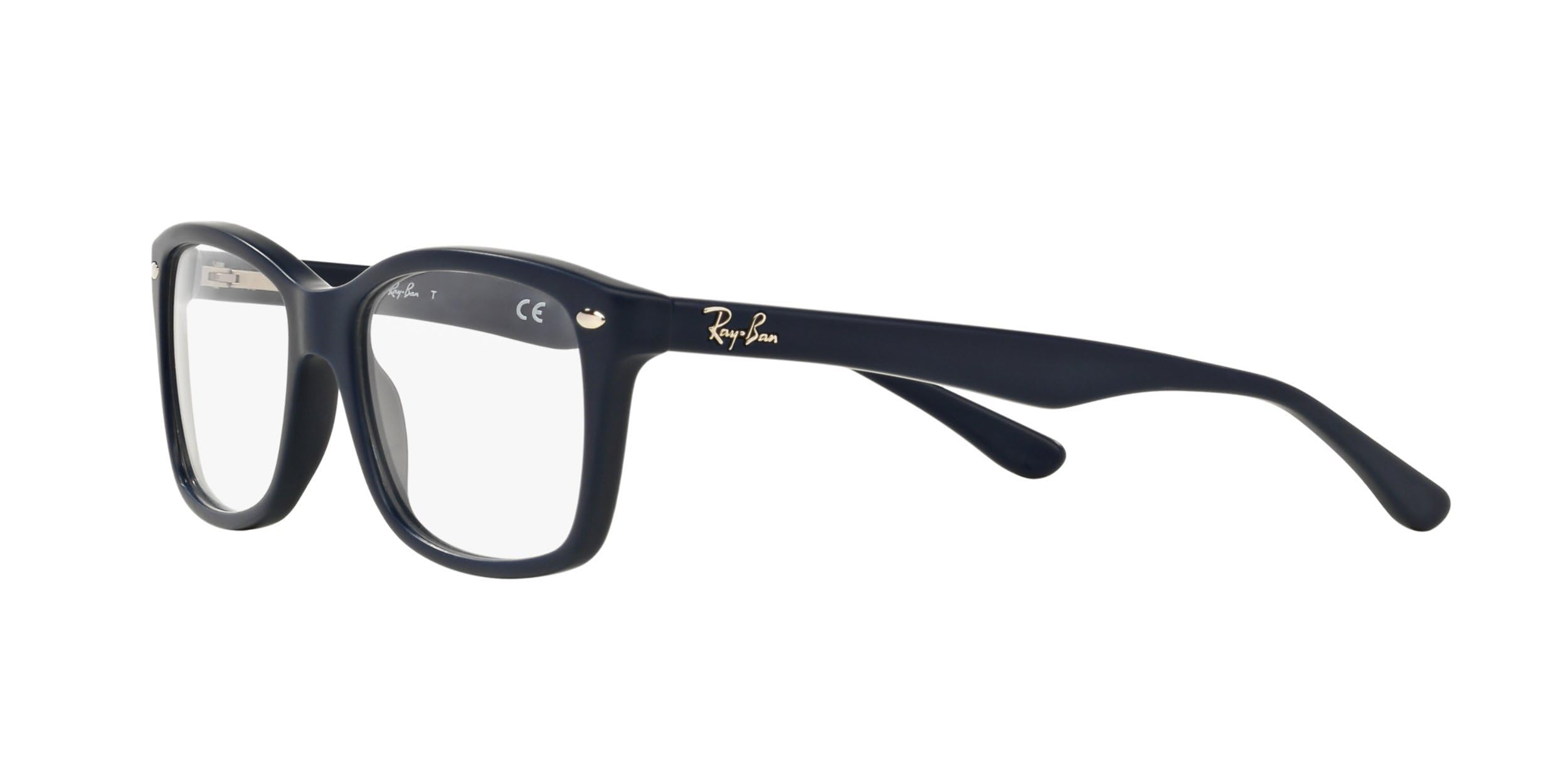 Ray-Ban RX5228 Square Prescription Eyeglass Frames, Sand Blue/Demo Lens, 50 mm