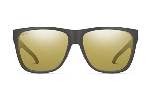 Smith Optics Lowdown XL 2 Matte Gravy Frame with Polarized Gold Mirror Carbonic Lens and a Lumintrail Cleaning Cloth