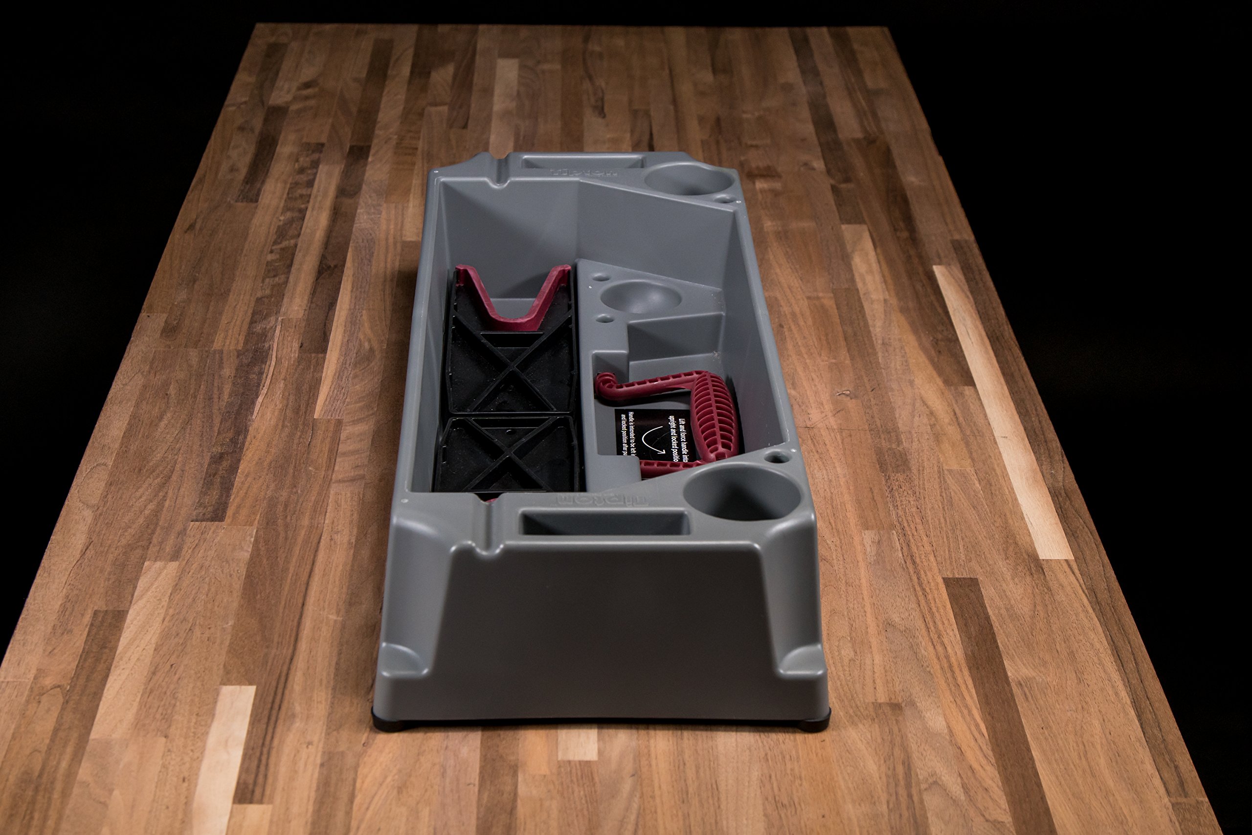 Tipton Gun Butler with Non-Marring Cleaning Forks and Storage Compartments for Secure Firearm Cleaning and Maintenance Green