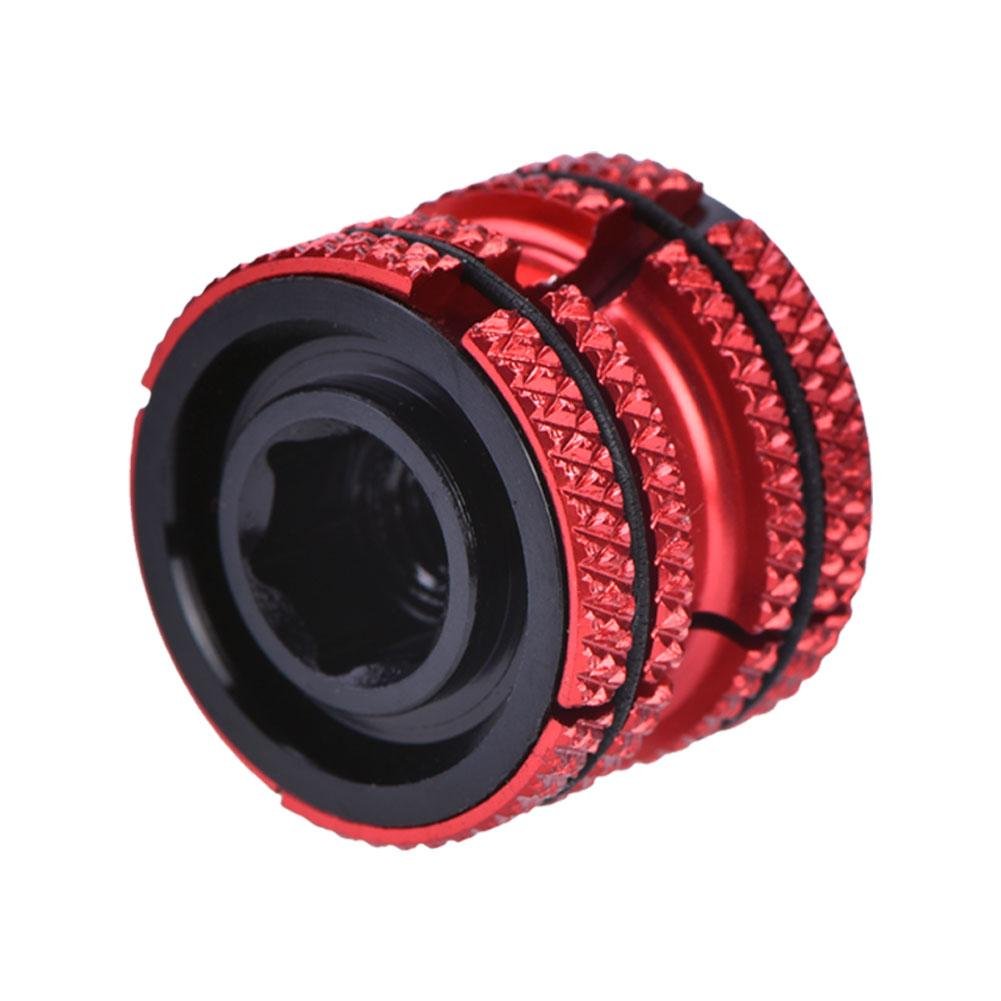 VGEBY1 Bike Headset Plug, Top Cap Compressor Adjuster Headsets Locking Device for Road Mountain Bikes(Red)