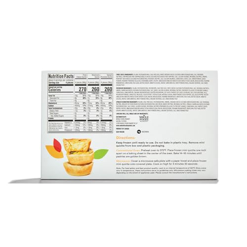 Whole Foods Market, Mini Quiche Trio, 15 ct, (Frozen)