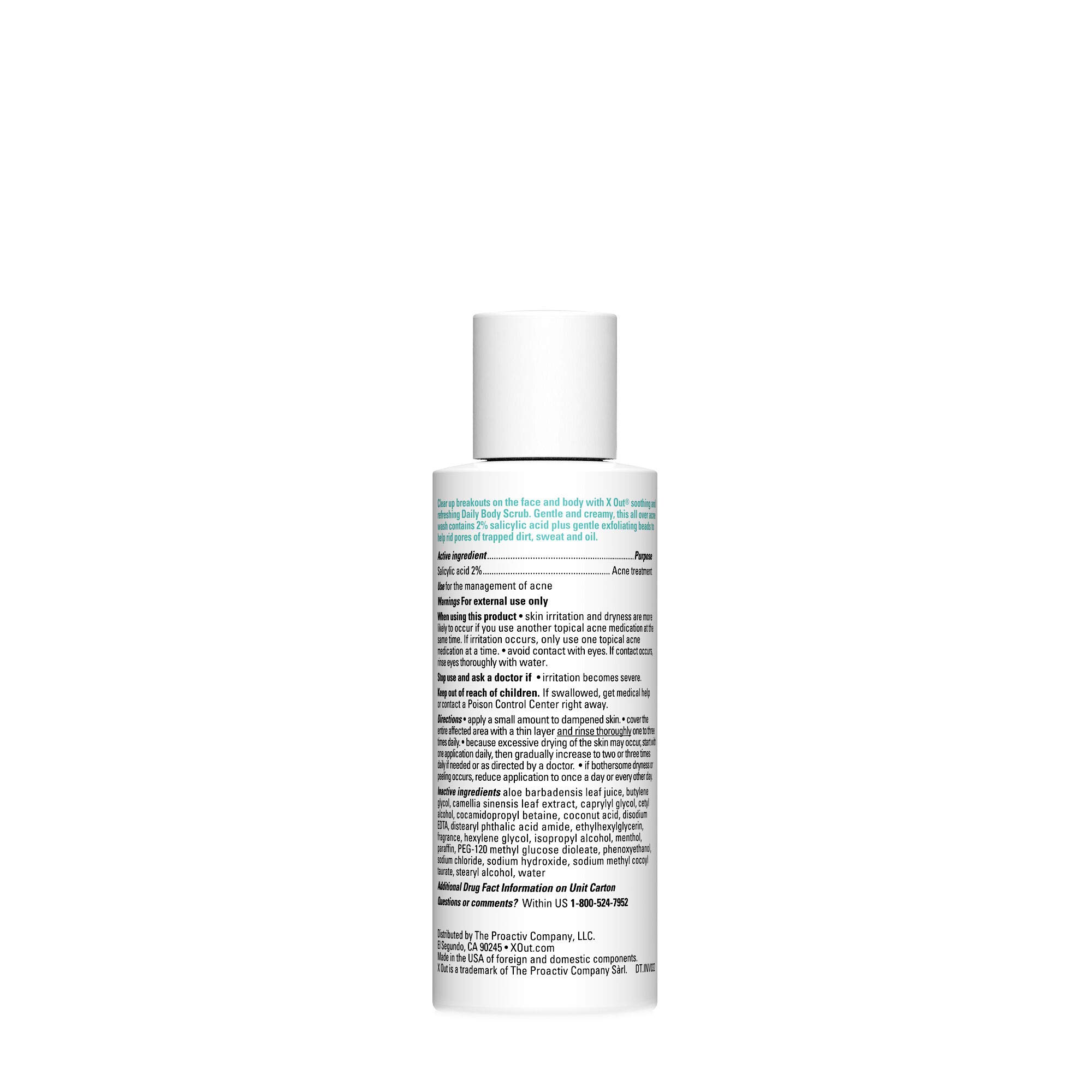 X Out Daily Body Scrub, 4 Ounce