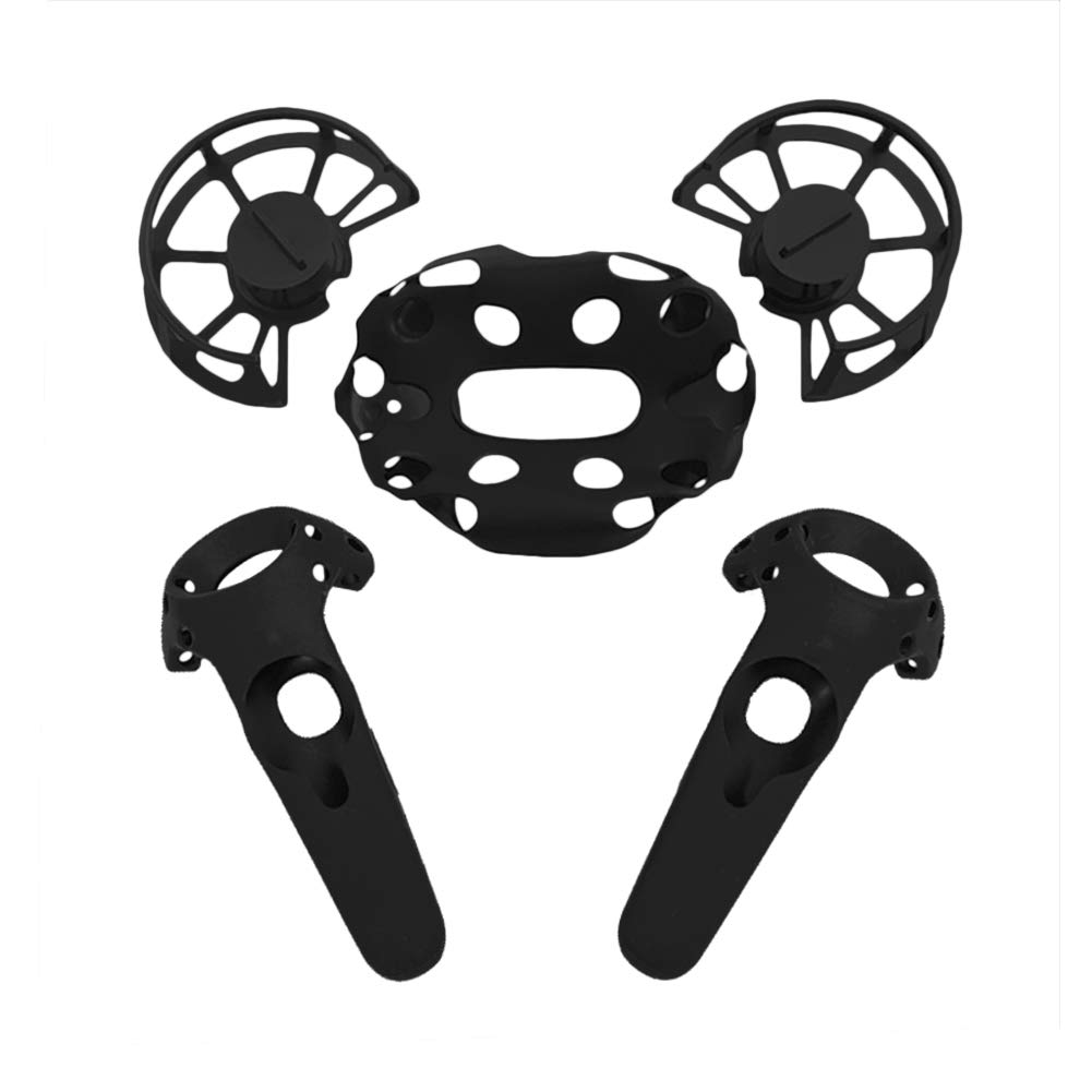Vive Pro Vr Virtual Reality Headset Silicone Rubber Helmet Controller Handle Case Shell Silicone Case Cover…