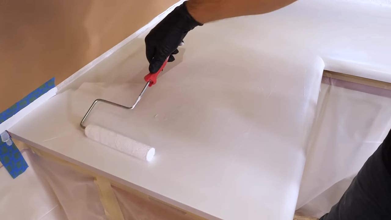Stone Coat Countertops White Epoxy Undercoat β Epoxy Paint and Epoxy Primer for Coating MDF, Plywood, and Porous Materials! Great for DIY Epoxy Countertop Kit! 1 Quart, 32 Fl Oz