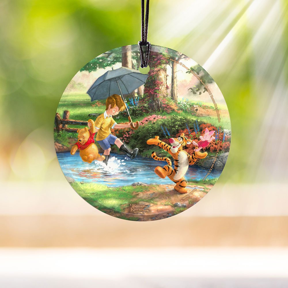 Thomas Kinkade Studios (Winnie the Pooh I) StarFire Prints Hanging Glass SPCIR467
