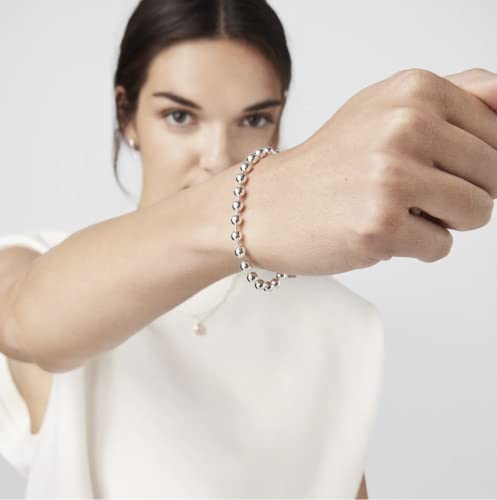 TOUS Sterling Silver Bracelet for Women. Length: 5mm. x 18cm Basics Collection