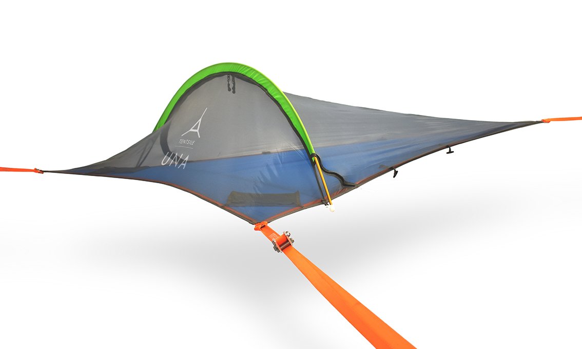 Tentsile UNA 1-Person Hammock Tree Tent - Ultralight, Waterproof for Solo Hiking, Camping, Backpacking - Forest Green, 120 kg/265 lbs