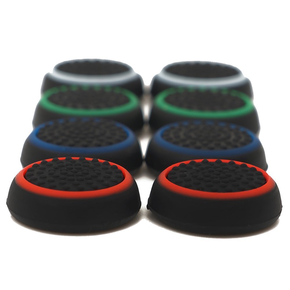 SUBANG 16 Pieces Silicone Noctilucent Thumb Grip Caps Controller Joystick Cap Covers for PS3, PS4, Xbox 360, Xbox One Analog Stick Caps Replacement