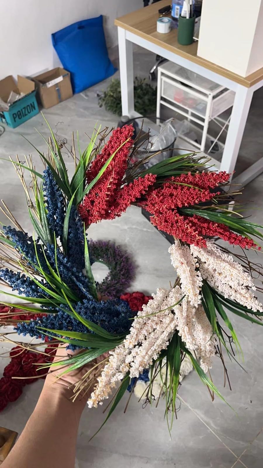 Wreath Fall for Front Door Autumn & Halloween Window Fall Decorations Ornaments Wreaths Halloween Ornaments 2023
