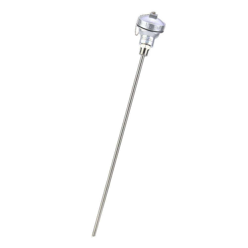 RTD Temperature Sensor, RTD PT100 Temperature Sensor Probe 1/2" NPT Thread Thermocouple Terminal Head,Simple and Easy to Install(400mm/15.7)