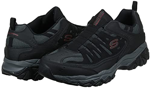 Skechers mens After Burn M. Fit Loafer, Black/Charcoal, 12 US, 51866-076