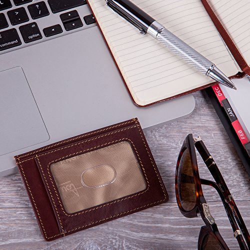 Tony Perotti Mens ID Wallet Card Case Holder Minimalist Front Pocket Carry Italian Leather