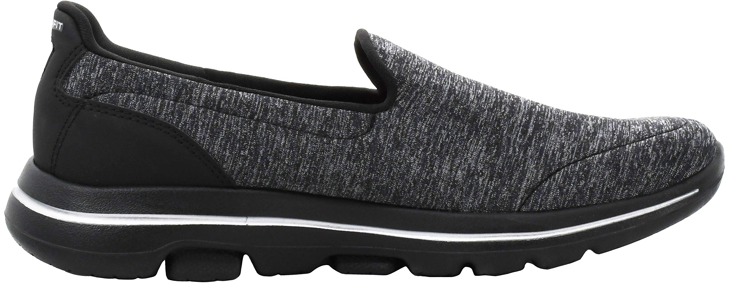 Skechers Women's GO Walk 5-Honor Sneaker, Black/Black, 7.5 Wide