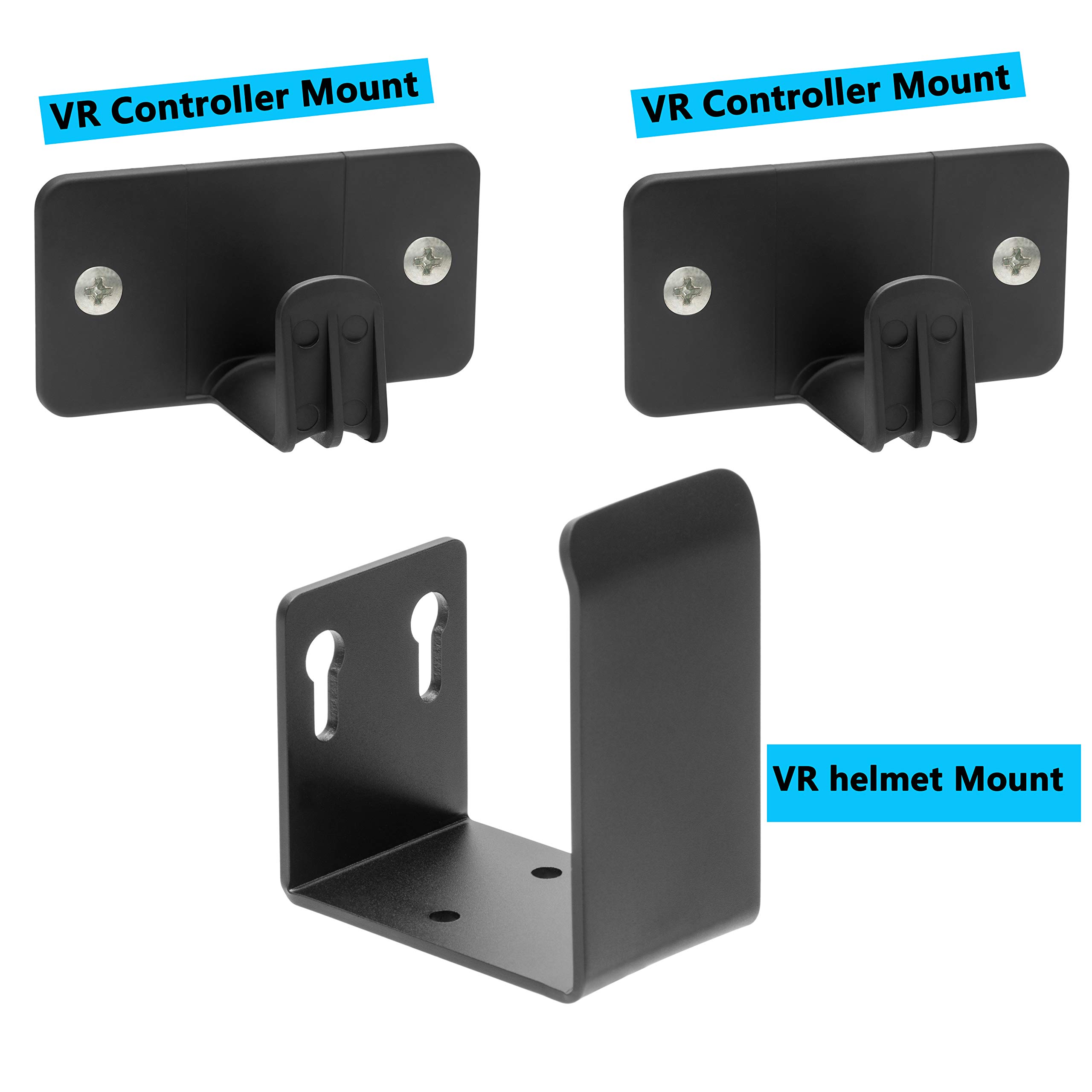 Updated Wall Mount Stand and Organizer for Oculus Quest 2 & Oculus Rift S & Valve Index &Oculus Quest 1 Gen &HTC Vive Pro