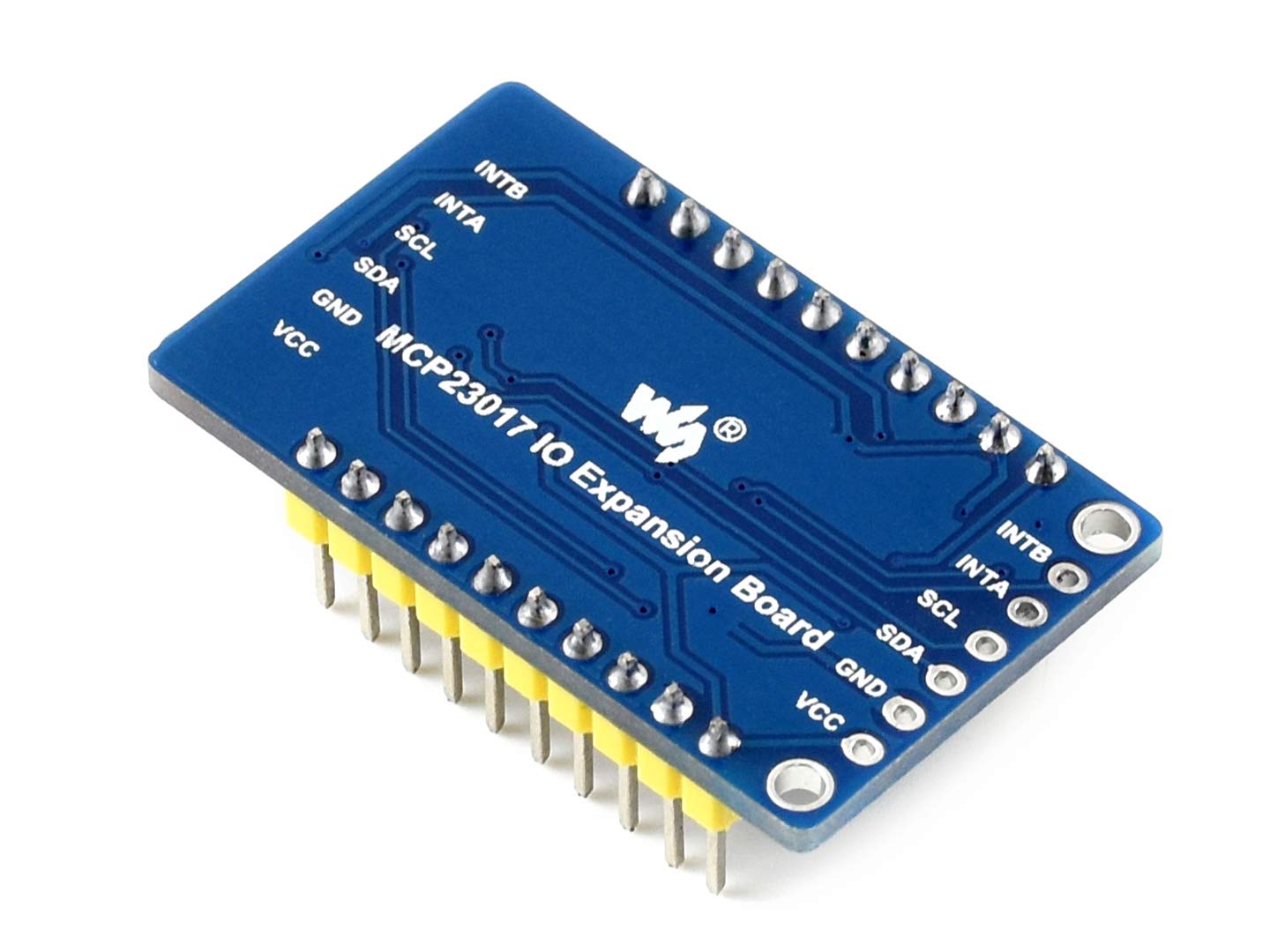 Waveshare MCP23017 IO Expansion Board I2C Interface Expands 16 I/O Pins Stack to 8 pcs Used at The Same Time Allow Multi I2C Modules to be Stacked