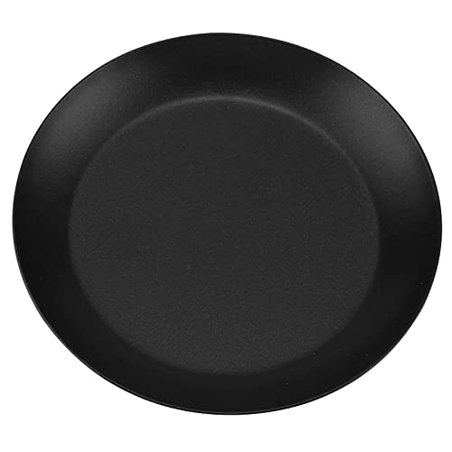 TAICHEUT 8 Pack Black Iron Plate Candle Holders, Round Candle Stands, Large Candle Plates, Decorative Candlestick Plates for Wax Candles, Wedding, Dinning, Parties, Home Decor