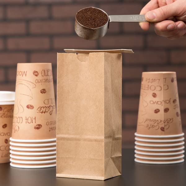 Resealable Kraft Tin Tie Poly-lined Bags Coffee Bags Reclosable Tin Tie Bags without window - 2 Lb - 50 Pack
