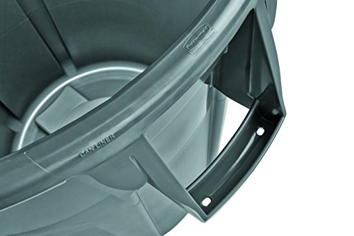 Rubbermaid Commercial Products Brute Heavy-Duty Round Recycling/Composting Bin, 20-Gallon, Recycle, Trash Can/Waste Container for Home/Garage/Bathroom/Outdoor/Driveway
