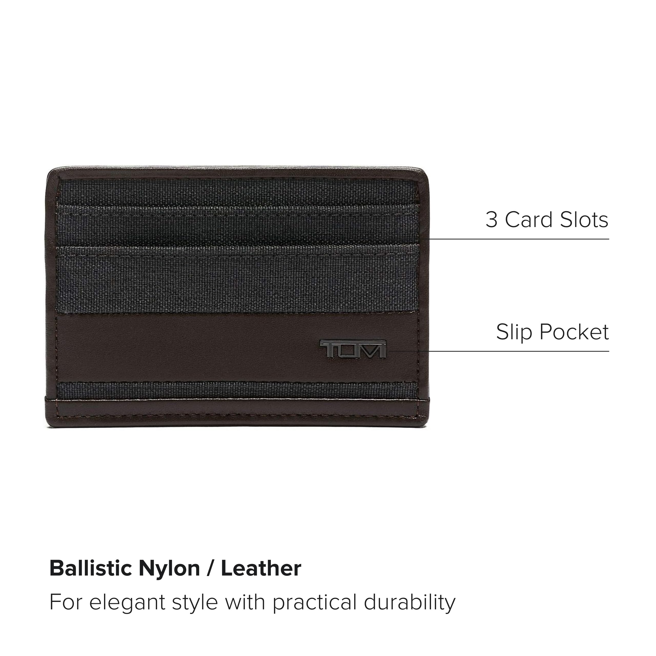 TUMI - Alpha Slim Card Case - Slim Billfold Wallet for Travel - Slip Pocket Wallet - Small Wallet - 2.8" X 4.1" X 0.2" - Camo Jacquard