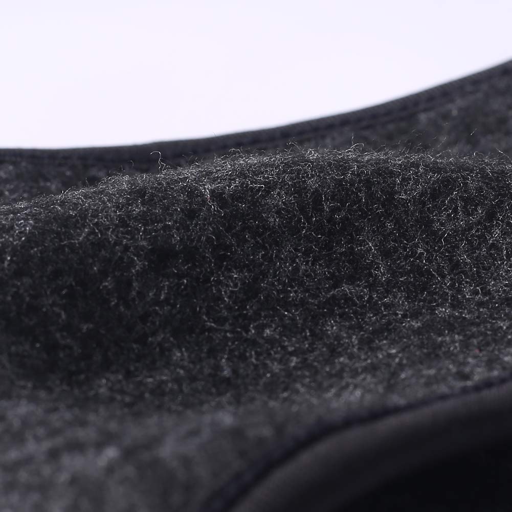 Women’s Ponytail Headband Ear Warmer Head Wrap Yoga Hair Band Running Sweatband (Bigger-Black)