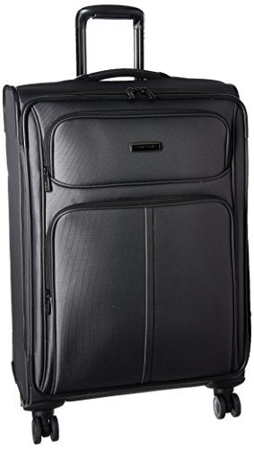 Samsonite Leverage LTE Softside Expandable Luggage with Spinner Wheels, Charcoal, Checked-Medium 25-Inch