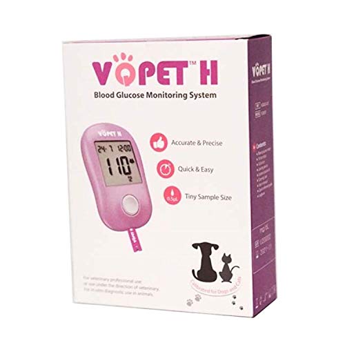 VQ PET H Blood Glucose Monitoring System for Pet Use Starter KIT with 50 Test Strips