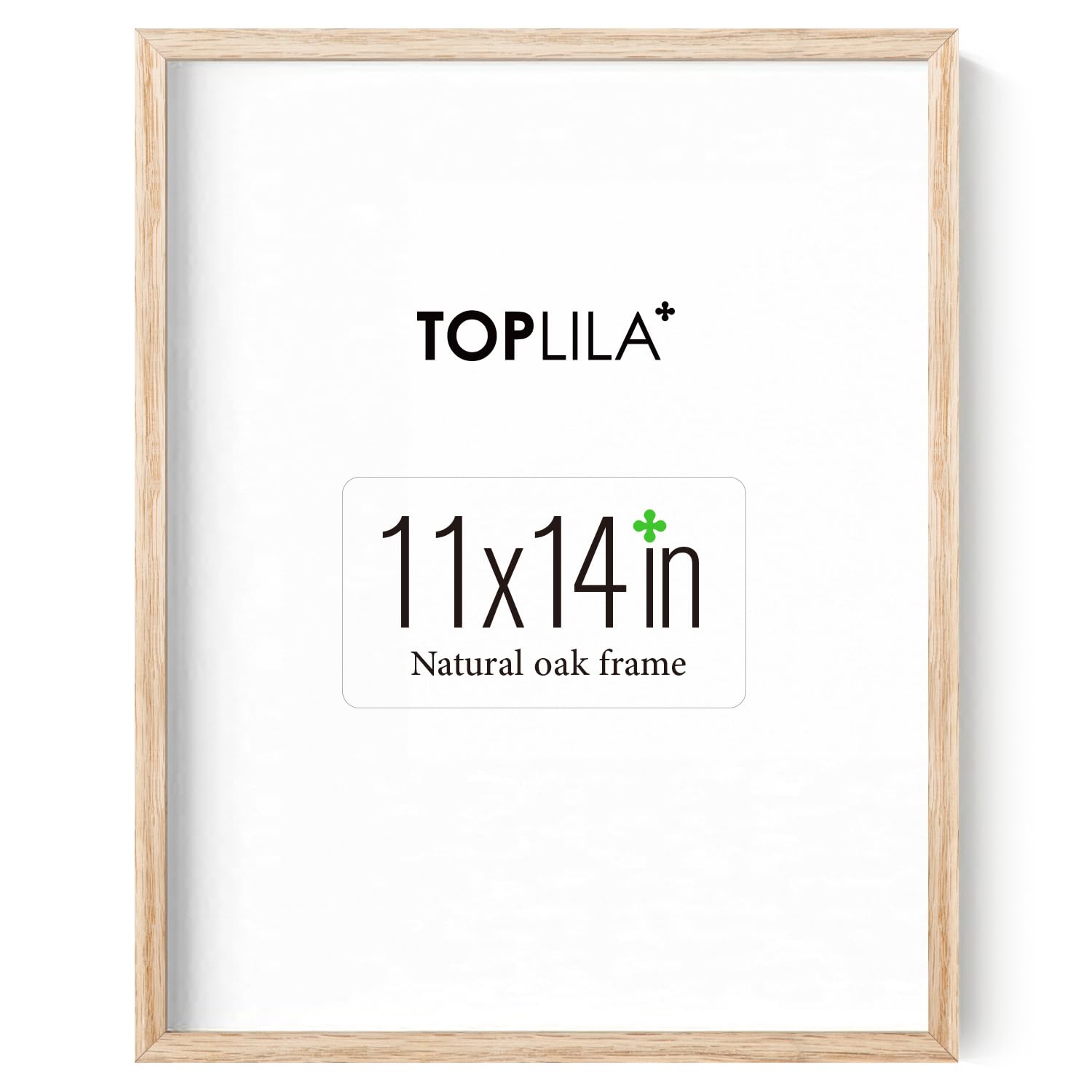 TOPLILA 11x14 Oak Wood Picture Frame,Thin Border 11x14 Natural Solid Wood Photo Frame,Poster Frame Wall Photo Frame