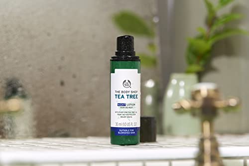 The Body Shop Tea Tree Hydrating Night Lotion, For Blemished Skin, 1 FL OZ, Vegan