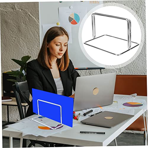 TIDTALEO Partition Holder Baffle Bracket Privacy Panel Holder escritorios de oficina Office Braces Metal partition Bracket Privacy Panel Bracket Kickstand Stainless Steel Partition