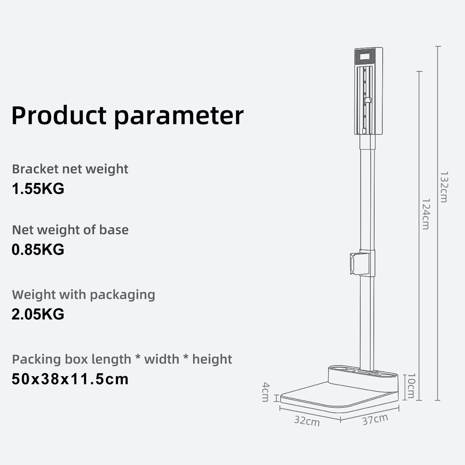 Vacuum Stand for Dyson, Stable Metal Storage Bracket Stand Holder for Dyson V6 V7 V8 V10 V11 V12 V15 SV18 SV21 Cordless Vacuum Cleaners, with 6-8 Accessories Storage Space