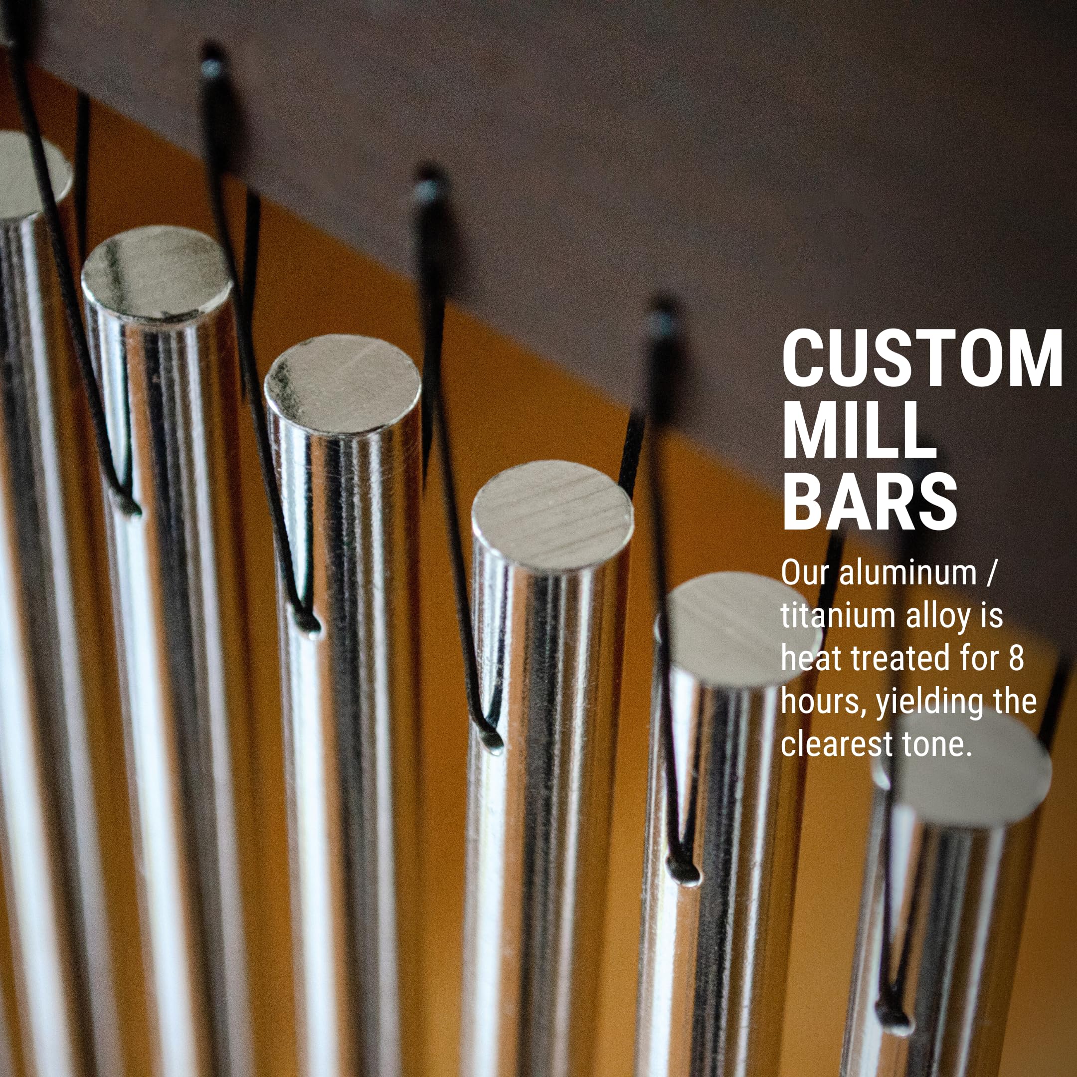 TreeWorks Chimes Classic Medium Single Row Bar Chimes Percussion Instrument β MADE in U.S.A. (TRE23)