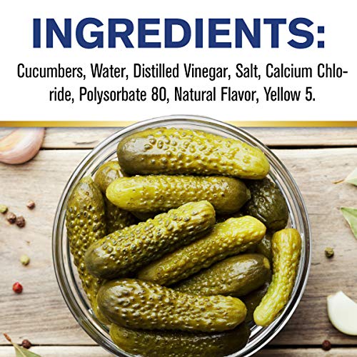 Vlasic Kosher Dill Baby Whole Pickles, Keto Friendly, 12 - 24 Ounce Jars (Pack of 12)