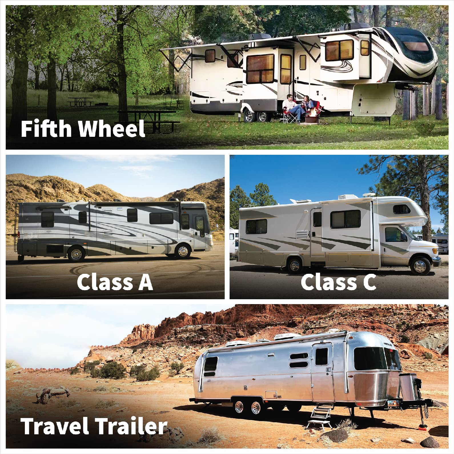 SnapPad Xtra Singles RV Jack Pads – Fit for Fifth Wheels, Class A & B Motorhomes, Travel Trailers - Compatible with Major RV Brands & Leveling Systems - for 9” Round Jack Feet - Made in USA