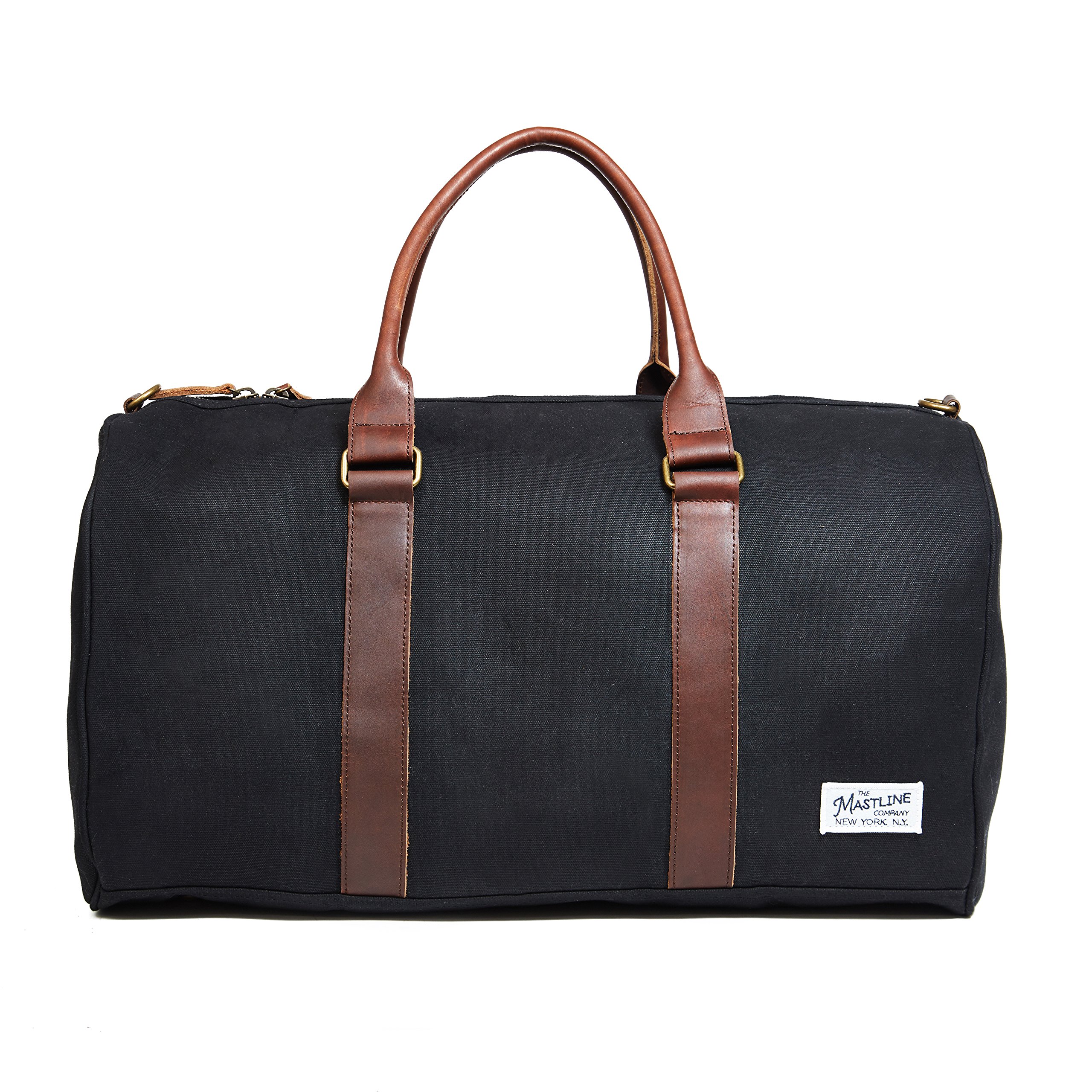 THE MASTLINE Co. | Fulton Weekender Travel Bag | Waxed Canvas & Leather (Grey)