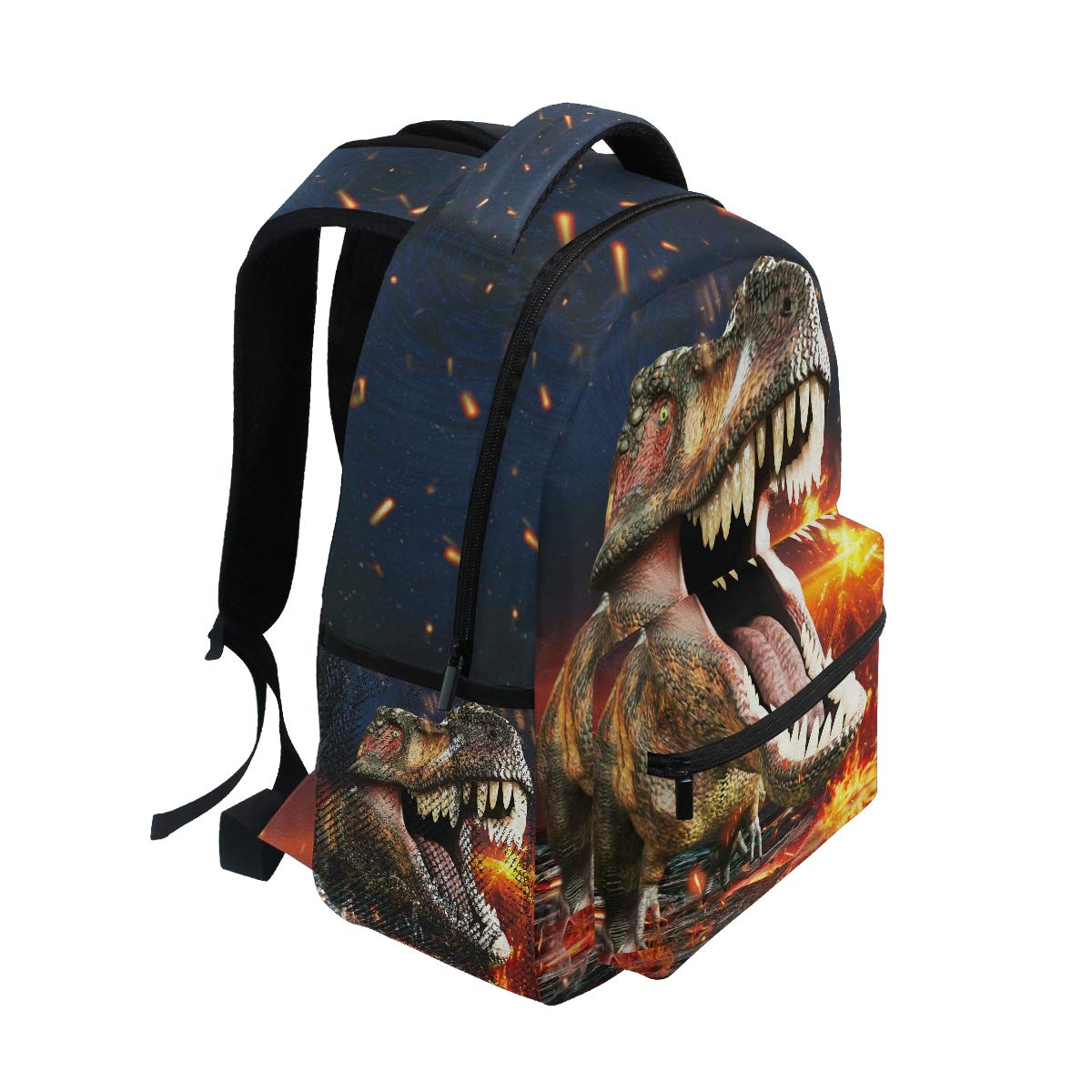 ZOEO Boys Dinosaur Backpacks 3D T-Rex 3th 4th 5th Grade School Bookbags Travel Laptop Daypack Bag Purse for Teens