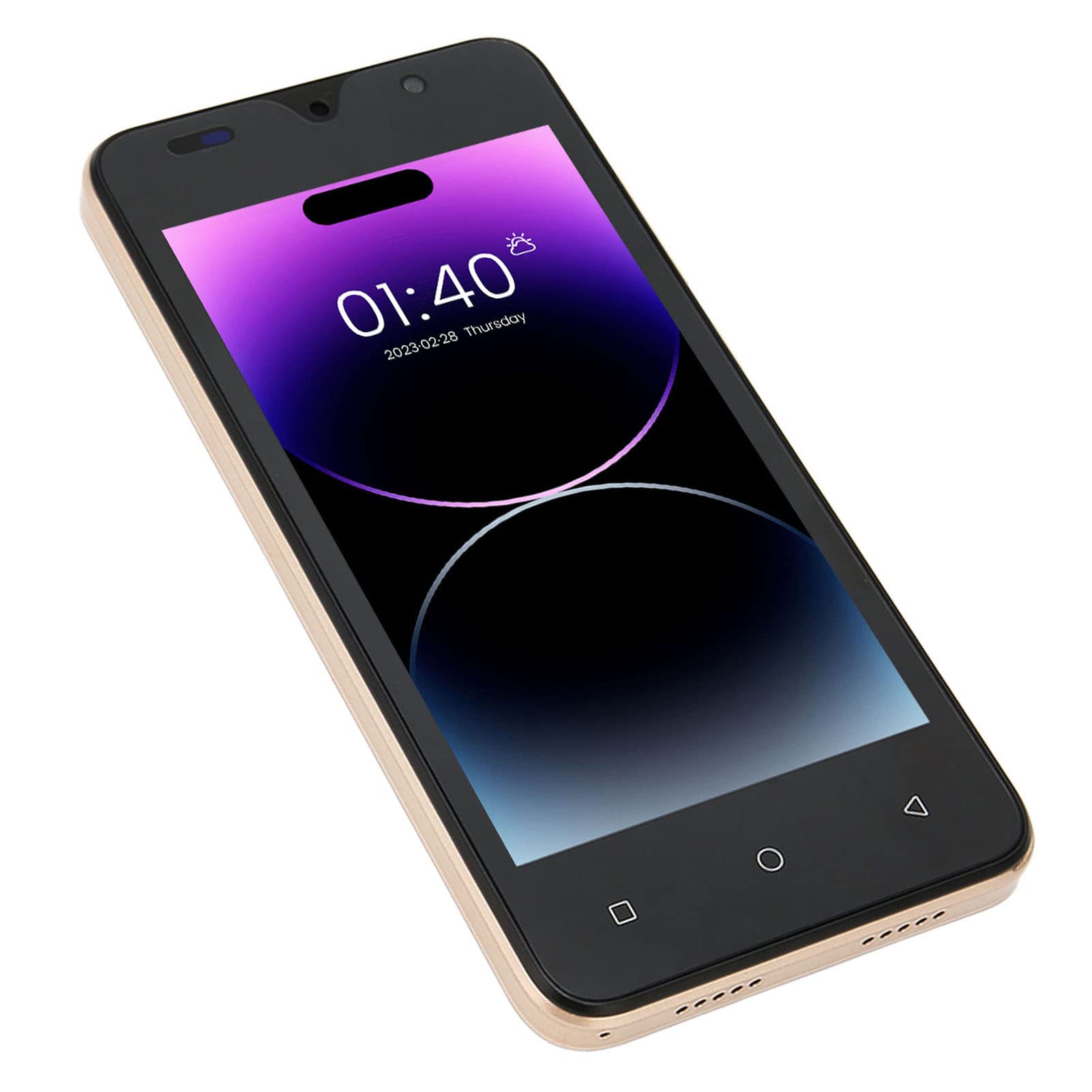 Unlocked Smartphones, 5 Inch Screen Mobile Phone with 5 Inch Screen HD Camera 1280x720 Resolution Face Unlock ABS Material Dual SIM for Work (#3)