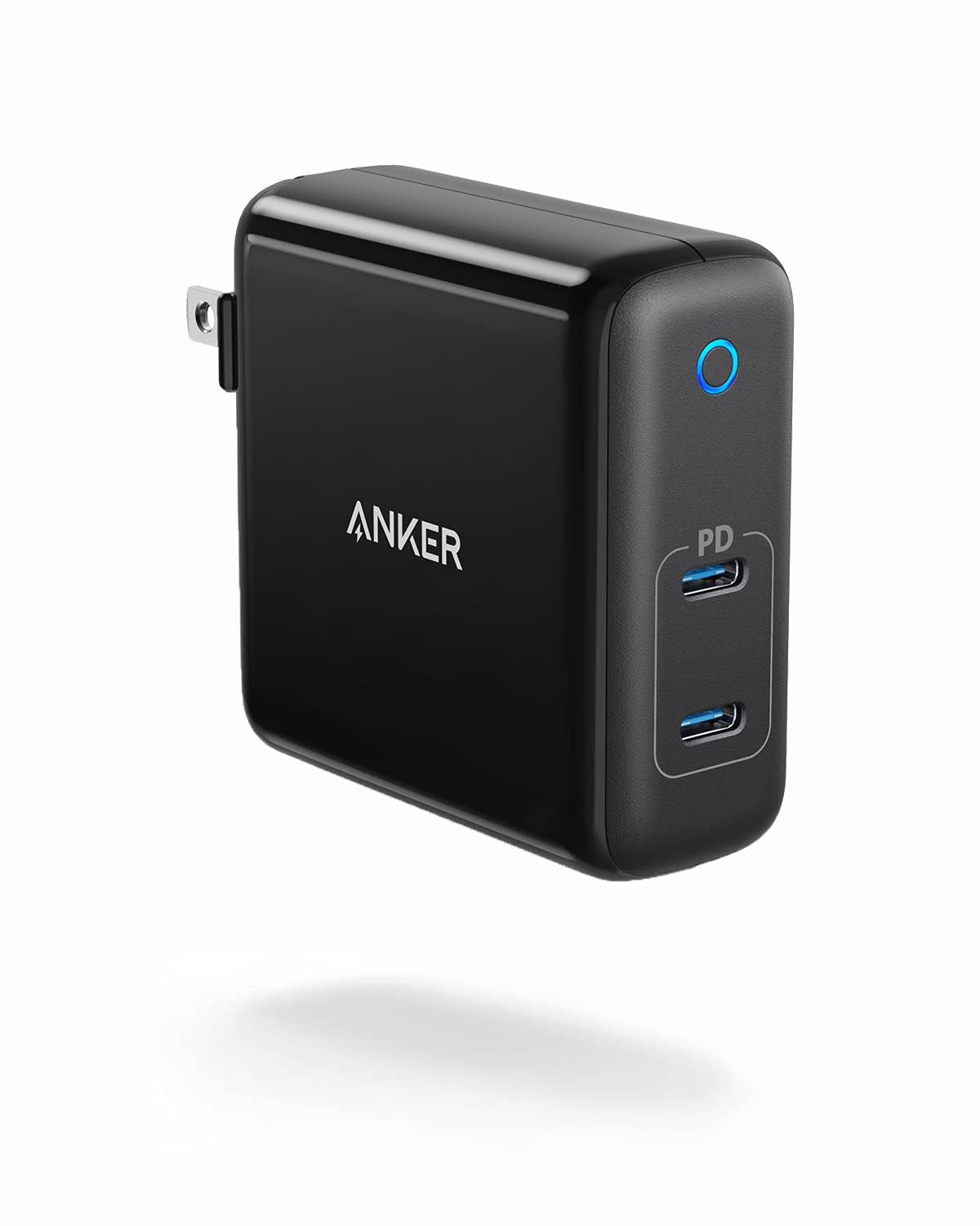 USB C Charger, Anker 60W 2-Port PowerPort Atom PD [GAN Tech] Foldable Wall Charger, Power Delivery for MacBook Pro/Air, iPad Pro, iPhone 12/11 / Pro/Ma x/XR/XS/X, Pixel, Galaxy, and More