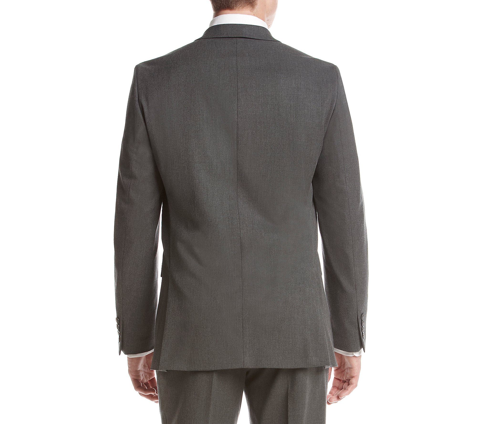 Van Heusen Men's Slim Fit Flex Stretch Suit Separate Pant (Blazer and Pant), Grey Solid, 34Wx32L