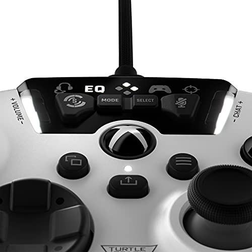 Turtle Beach Recon Controller Wired Game Controller Officially Licensed for Xbox Series X, Xbox Series S, Xbox One & Windows - Audio Enhancements, Remappable Buttons, Superhuman Hearing β White