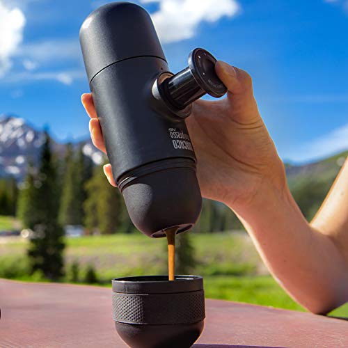 WACACO Minipresso NS, Portable Espresso Machine, Compatible Nespresso Original Capsules and Compatibles, Travel Coffee Maker, Manually Operated from Piston Action