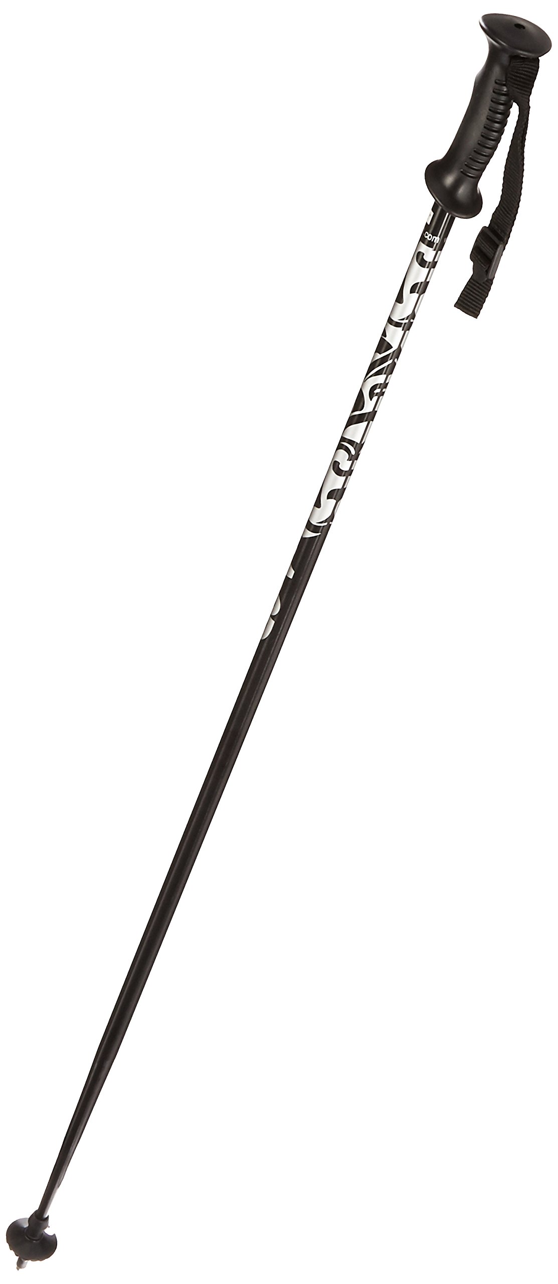 WSD Ski Poles Adult Model Aluminum Alpine Downhill Ski Poles Pair New, 48" L, Black/Silver