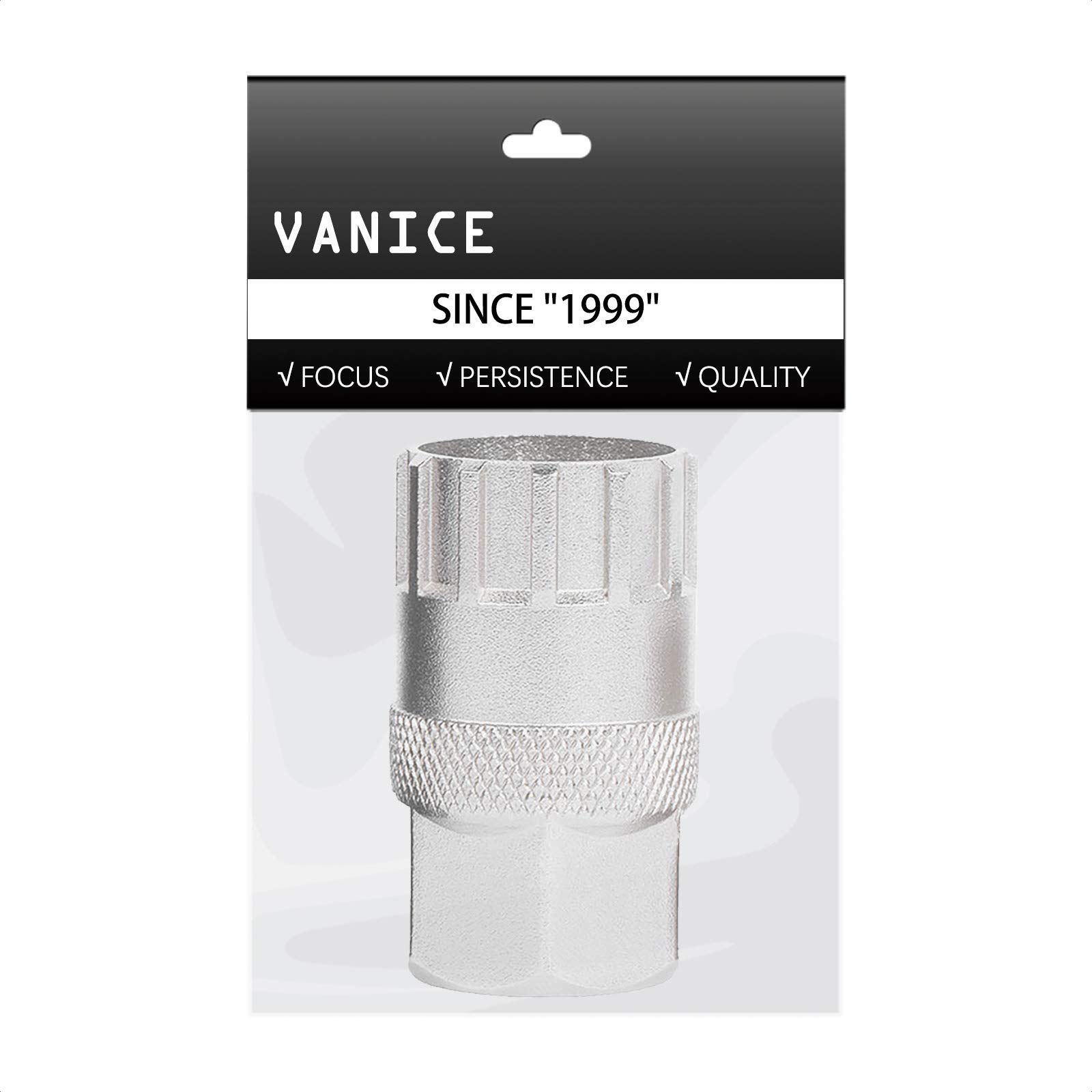 VANICE Bike Freewheel Removal Repair Lockring Tool for Shimano, Sunrace and Other 12 Spline Freewheels