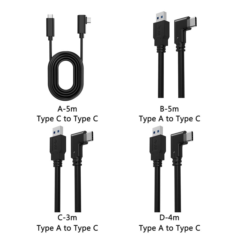 VR Headset Cable Stream USB C Cable Compatible with Oculus-Quest 2,USB3.2 Data Line 16FT Link Cable Charging High Speed Data Transfer Fast Charging Cable Compatible for Oculus-Quest 2