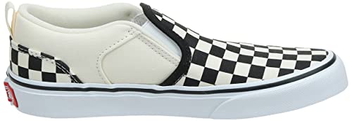 Vans Boy's Slip On Trainers, Multicolour Checkers Black Natural Ipd, 38