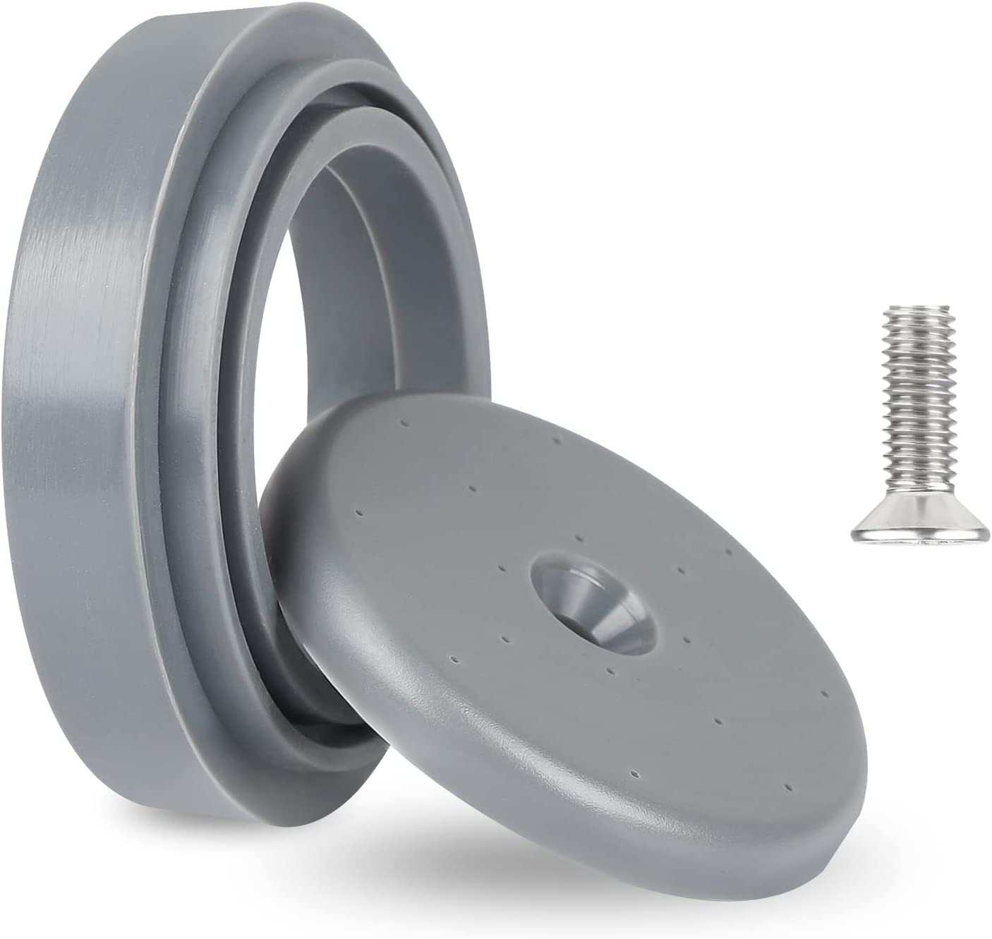 TBER Grey Pre-Rinse Spray Valve Repair Kit for All Commercial Kitchen Sink Sprayer Spray Face Bumper and Screw Repair Part (Grey)