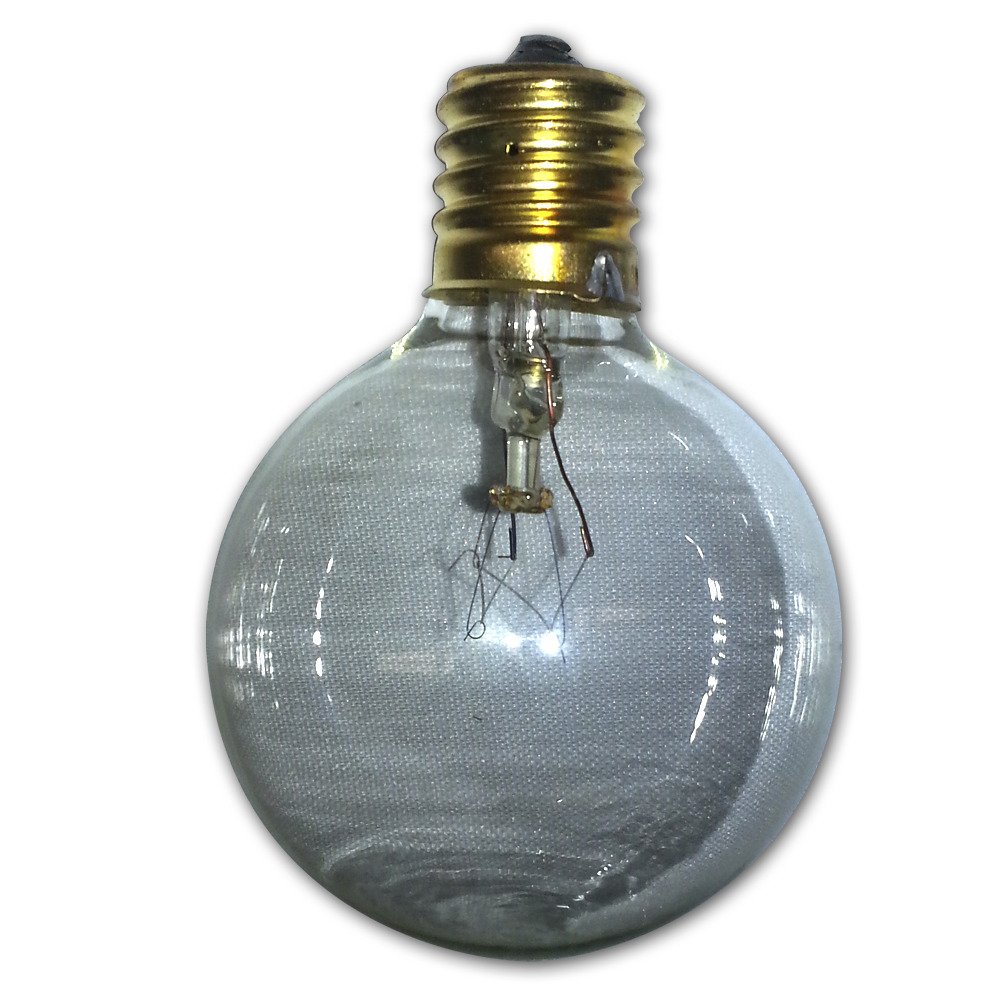 String Light Company C90012C Clear G50 Globe String Light Bulb with E17 Base, 7-Watt (Pack of 12)