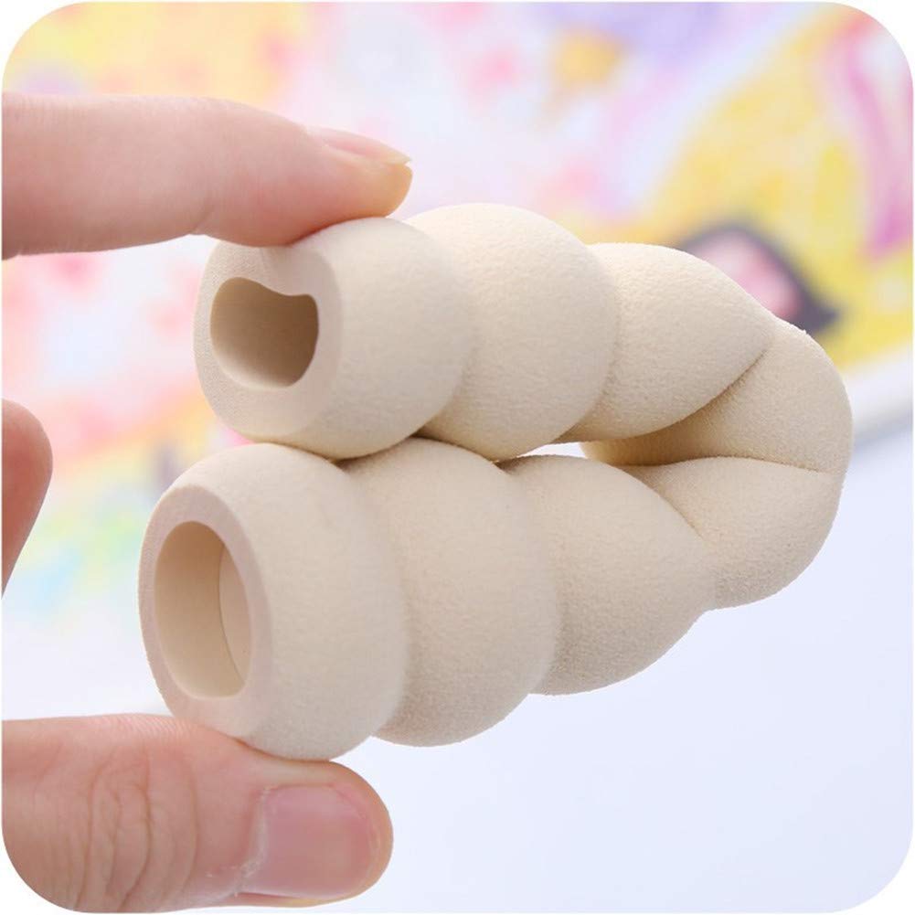 Yafeco 6 Pcs Anti-Collision Door Handle Cover,Door Pull Protective Sleeve Child Safety Super Soft Foam Safety Spiral Cover for Hot Doors Non-Toxic (Cream)
