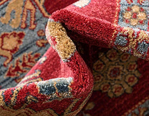 Unique Loom Sahand Collection Traditional Geometric Classic Red Runner Rug (2' 7 x 6' 7)