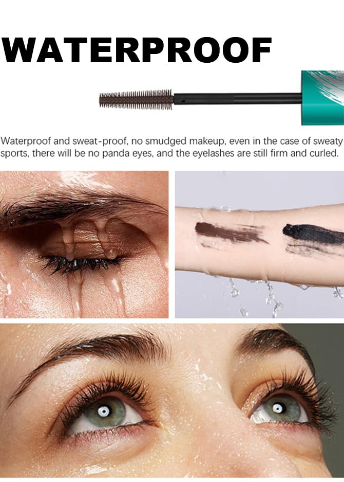Snktiny Liquid Lash Extensions Mascara, Black Mascara for Natural Lengthening and Thickening Effect Waterproof Smudge-proof Natural No Clumping Smudging Lasting All Day, 0.38 Ounce