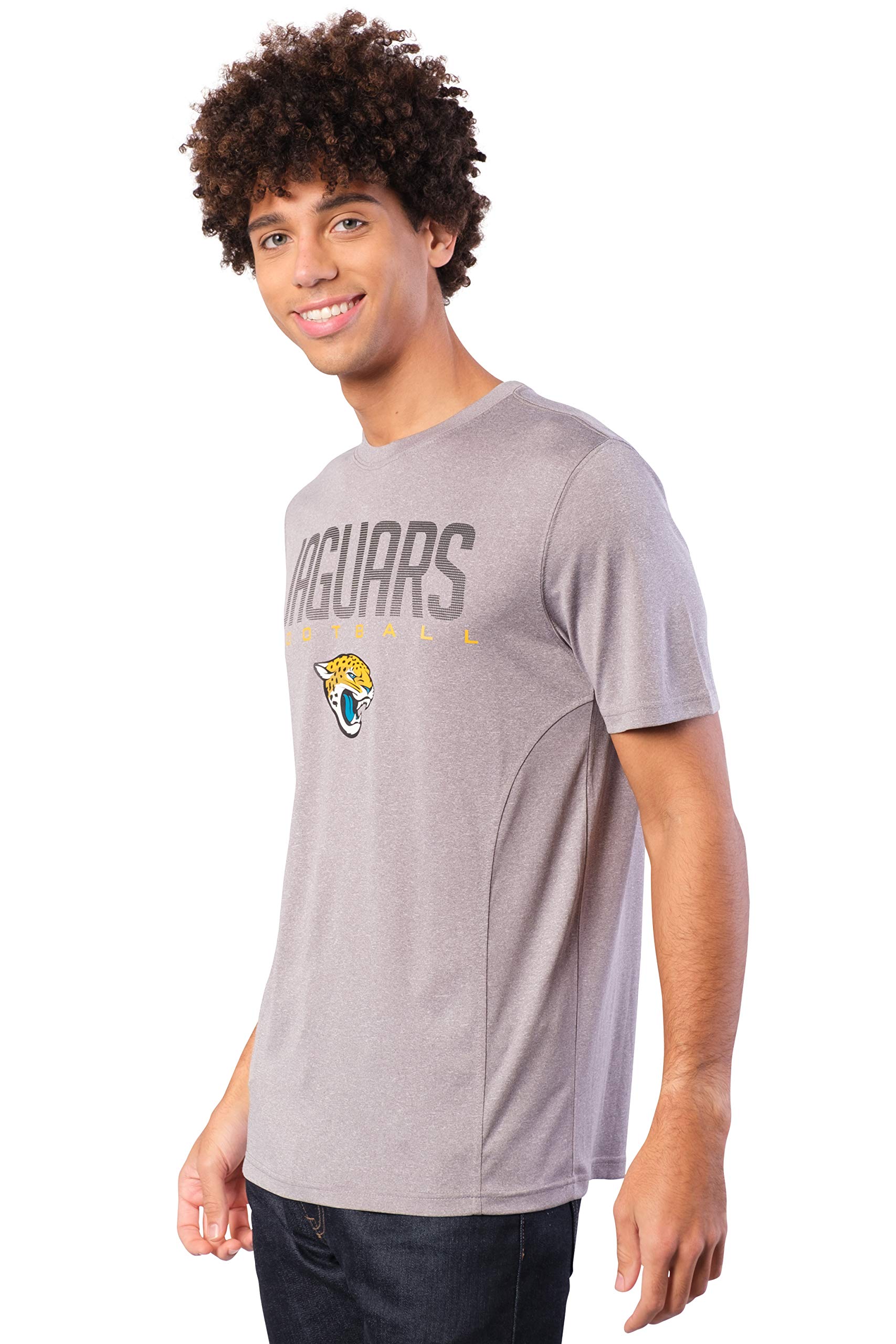 Ultra Game Men's Standard Active Tee Shirt, Heather Gray, Large
